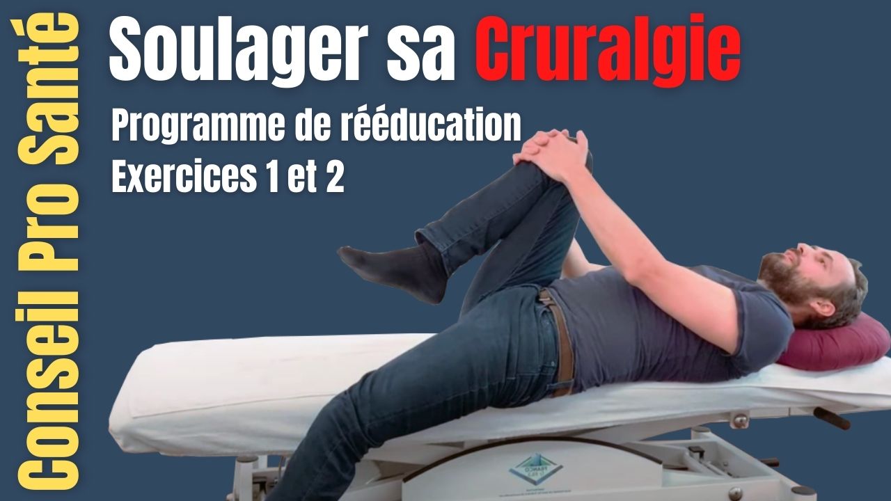 Cruralgie Programme d'exercices pour soulager la douleur avant de la cuisse